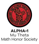 Sleeve Patch - Honors Mu Theta Math Honor Society ALPHA-1 – IL School ...